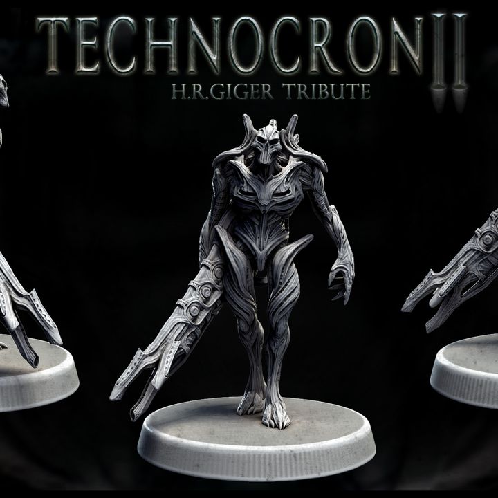 3D Printable TechnoMech Fighter (pose 6 of 7) by Mini Monster Mayhem